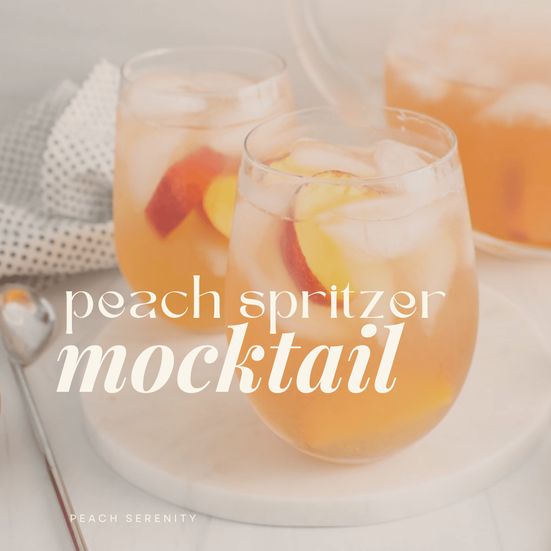 Peach Spritzer Mocktail – Rizo Radiance